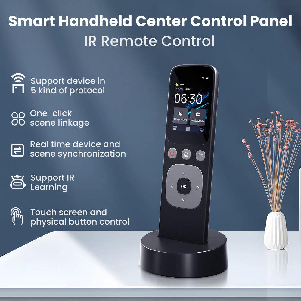 Smart WiFi IR Remote Control Panel for Home Appliances - Touch Screen