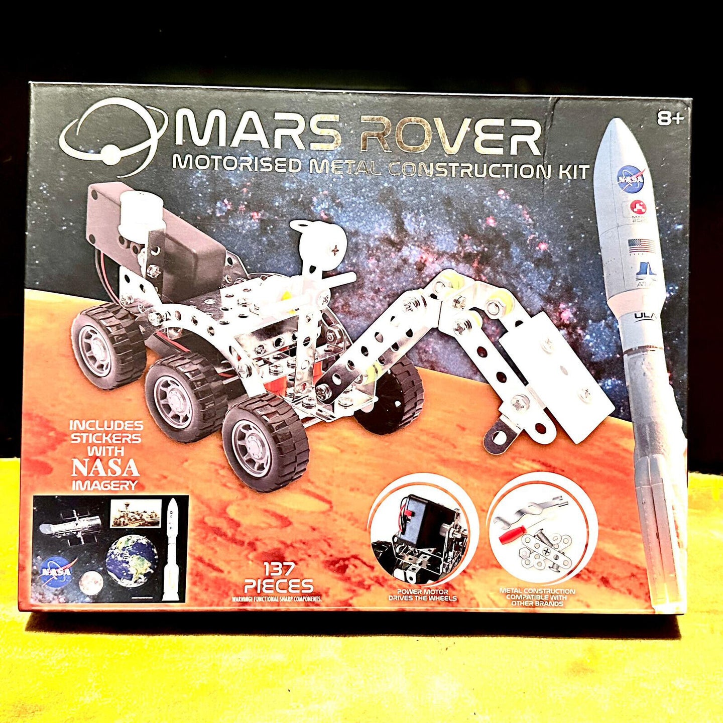 Mars Rover Motorised Metal Construction Kit 137 Pieces New